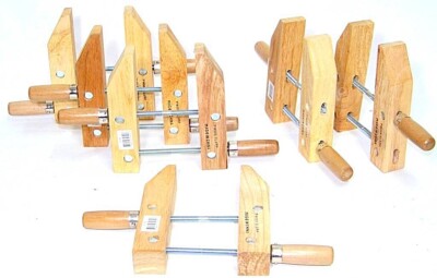 6 pcs 7" Wood Working Clamps Tools Wood Hand screw Clamps Set | eBay