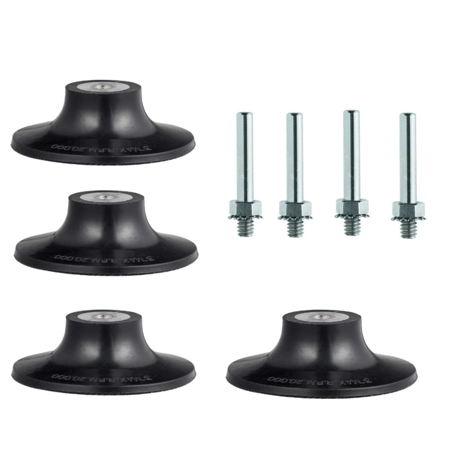 4 Pack Roll Lock Disc Holder Quick Change Die Grinder Disc Pad Holder 1 ...