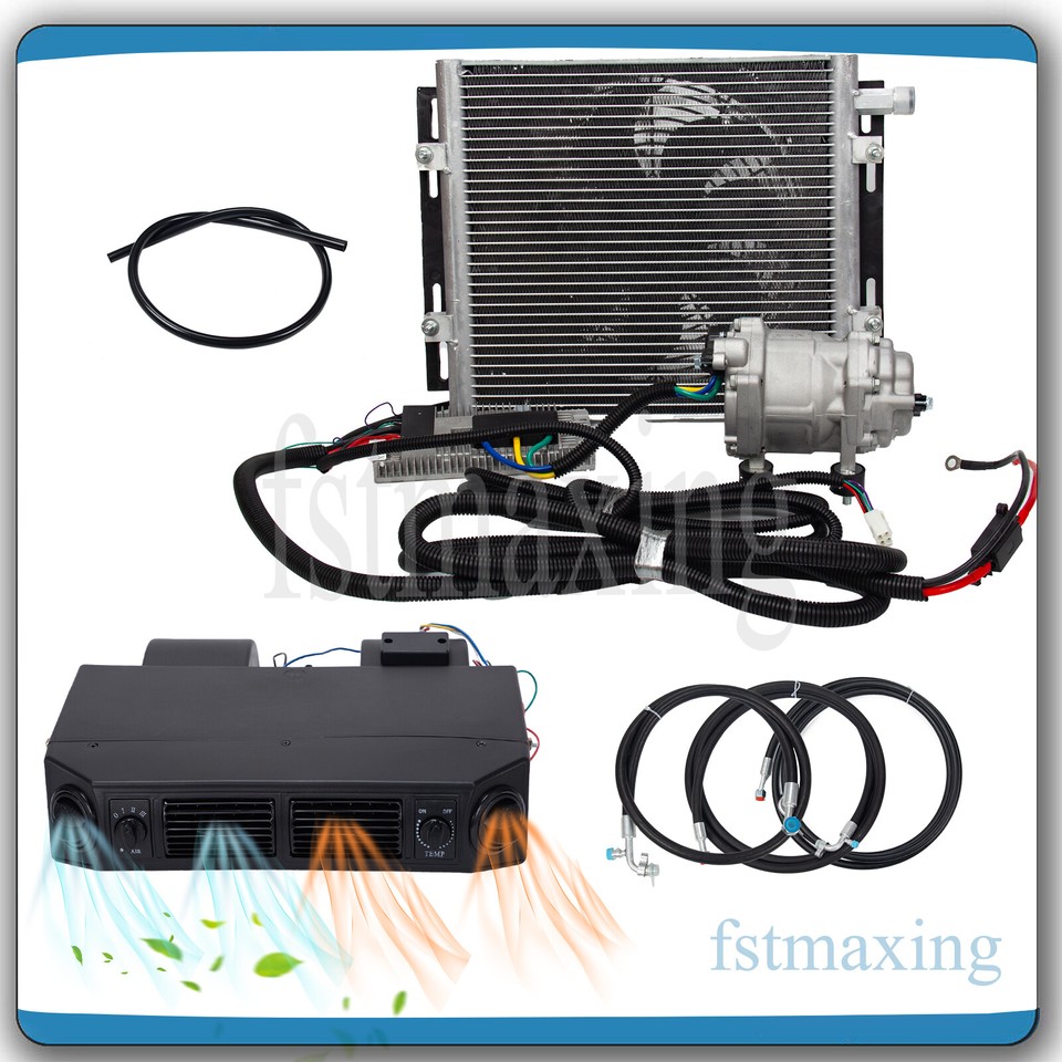 Underdash DC 12V Electric Car Air Conditioning Cool & Heat A/C Kit For ...