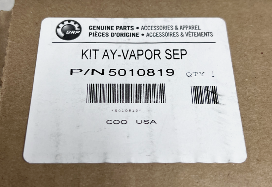 OEM BRP EVINRUDE JOHNSON P/N 5010819 VAPOR SEPARATOR | eBay
