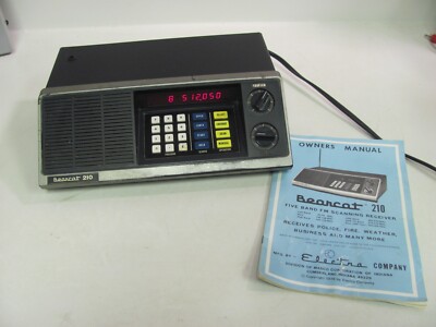 Bearcat 210 programmable VHF / UHF Scanner, Weather, Police, Ham. Model ...