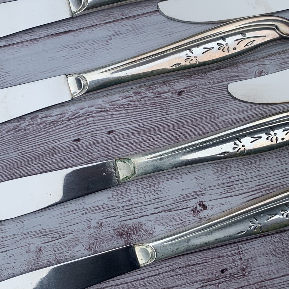 Meridian Silver Plate Co. CT USA Supreme 42 Piece Set Petal Lane ...