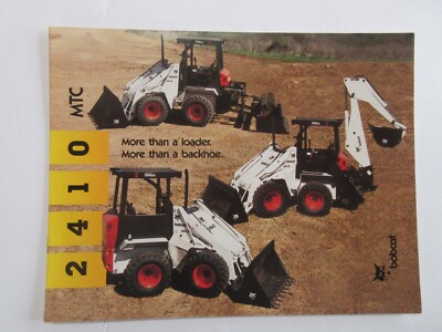 Bobcat 2400 Articulated Loader Backhoe Brochure 8 Page Good Condition ...