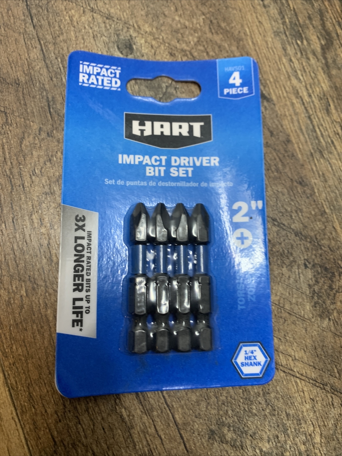 HART 4 Piece Impact Driver Bit Set - 2” Screwdriver Bits - New | eBay