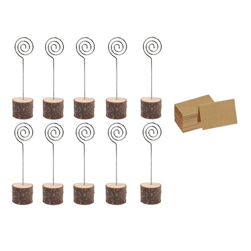 30 PièCes SéRies Porte-Cartes en Bois avec de Kraft Marque-P2652 | eBay