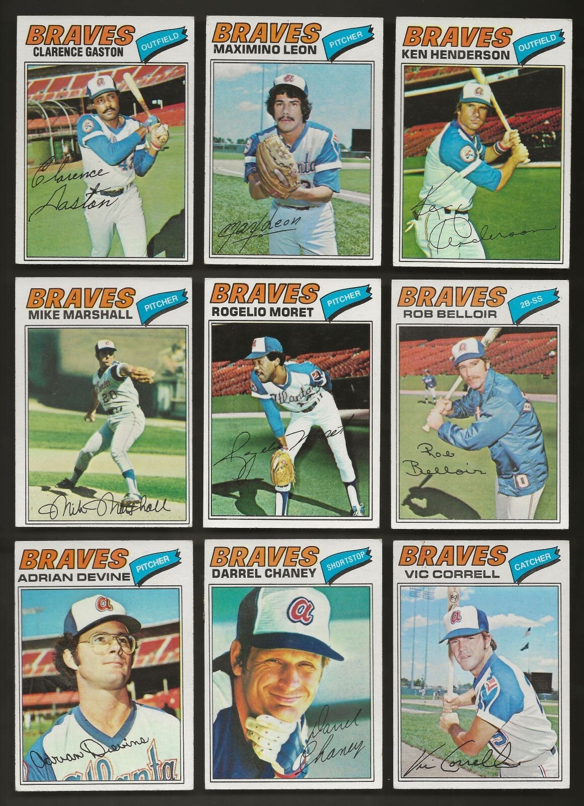 1977 Topps Atlanta Braves Team Set NRMT/MT (25) | eBay