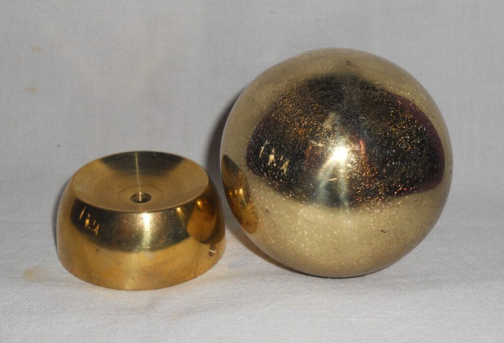 3" Brass Ball and 2" TUBE END for mounting | eBay