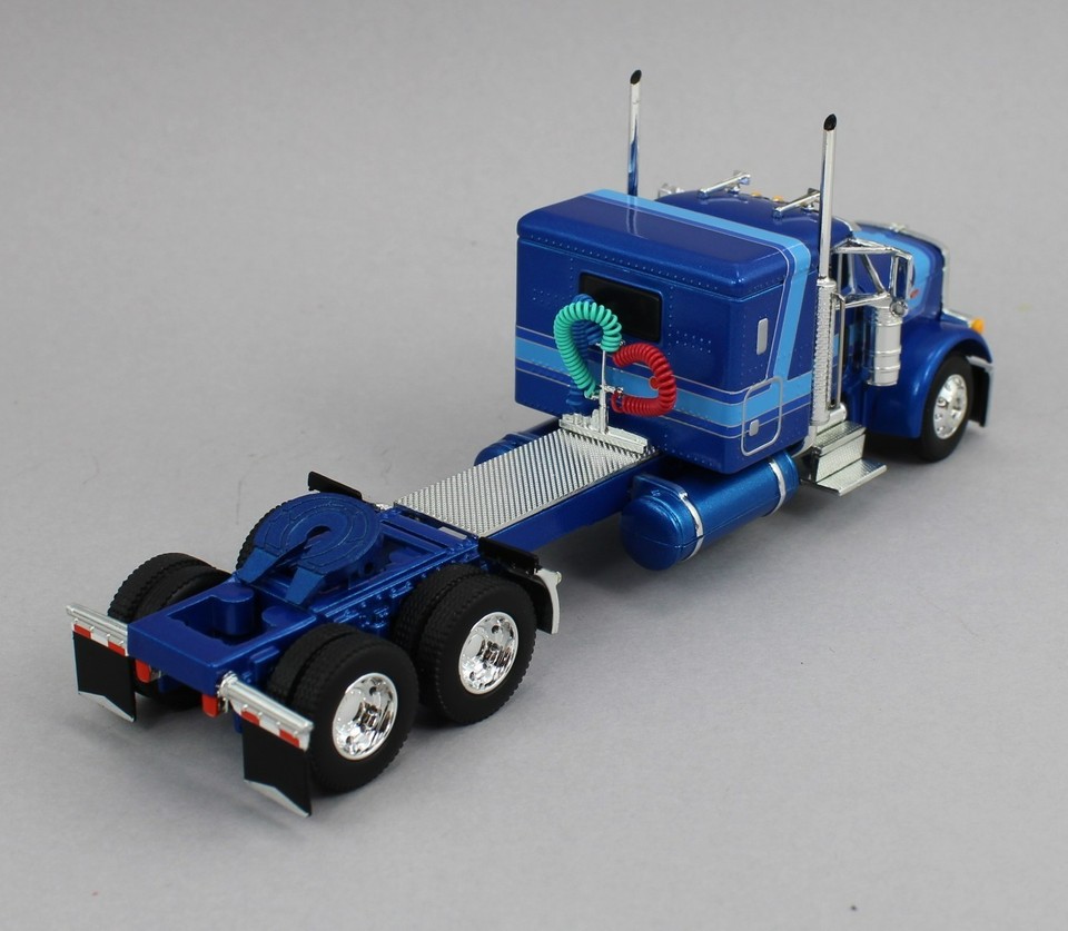 1:64 DCP *BLUE* Peterbilt 379 48" Flattop & Wilson Grain Trailer NIB | eBay