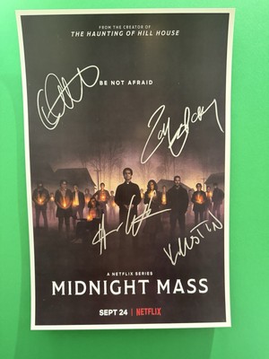 MIDNIGHT MASS Signed Autographed Poster (4 Autos) COA - Free Shipping ...