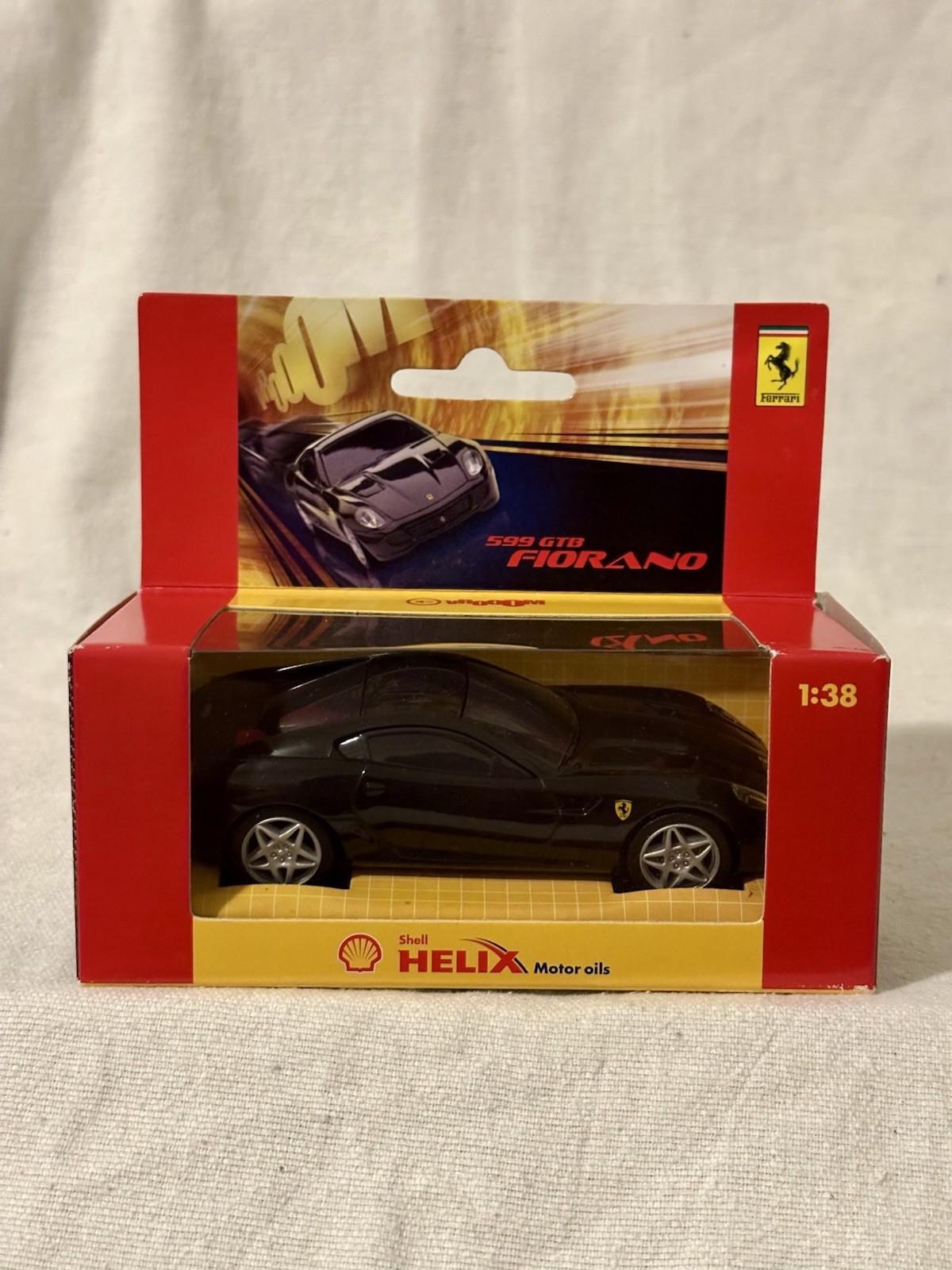 2006 MATTEL HOT WHEELS SHELL V-POWER FERRARI 599 GTB FIORANO PLASTIC ...
