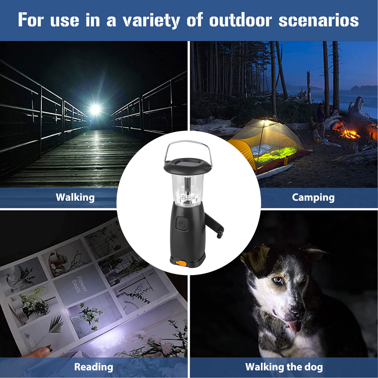 USB Camping Lamps Foldable LED Lamps Lightweight Rechargeable for ...