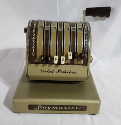 Vintage Paymaster Series X550 Check Writer 7 Column Check Writer with ...