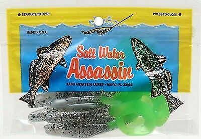 Bass Assassin Fishing Lure Csa27238 Curly Shad Swimbait 4" Salt and ...