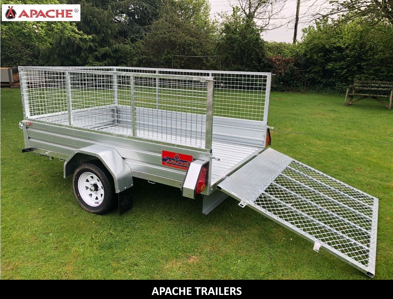 Heavy Duty Trailer Brand New Fully Galvanised Apache Trailers 8x5 Cage ...