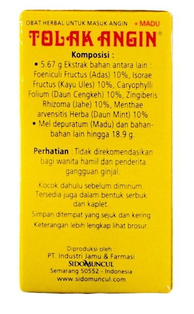 12x Tolak Angin Sidomuncul Honey Herbal Medicine OBAT Batuk Masuk Angin ...