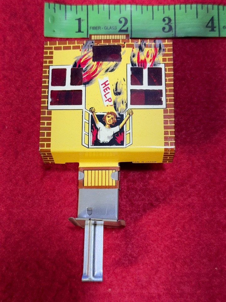 🔥🔥Vintage Fun Fire Dept Push Spinner Wheel Sparking Toy WORKS GREAT 🔥🔥 ...