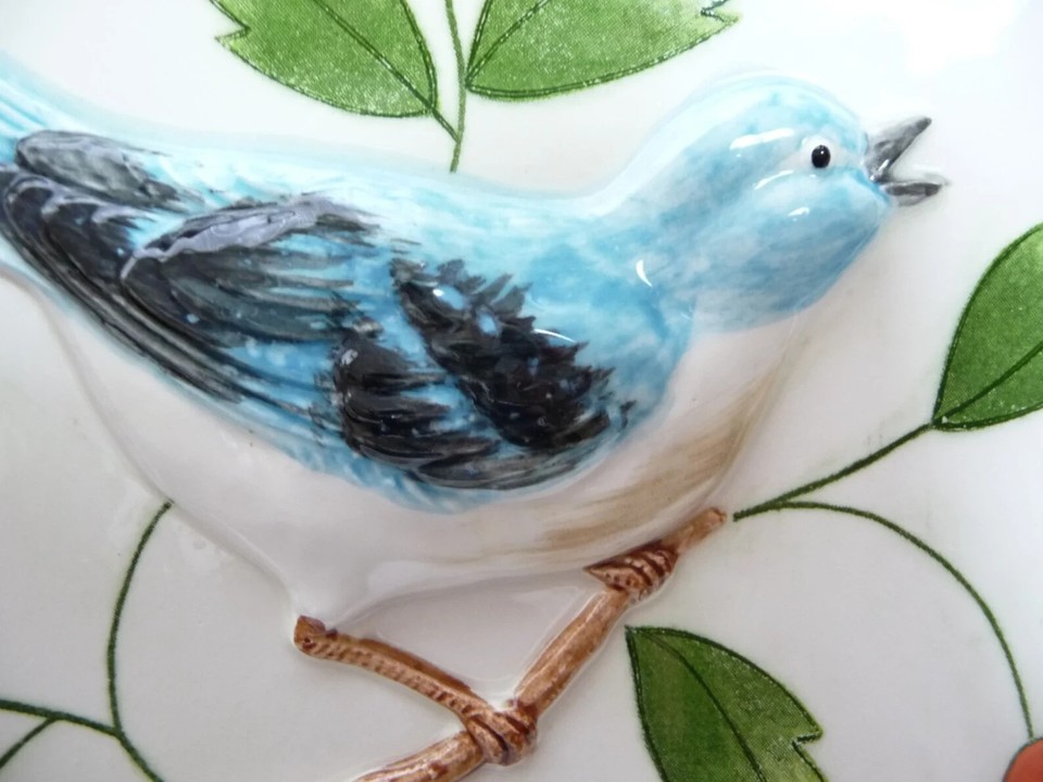 Vintage Ceramic Mold, Bird Mold. Kitchen Wall Decor, Gelatin Mold, Blue ...