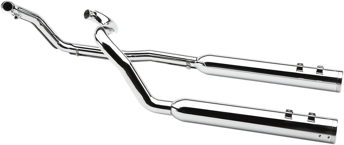 Cobra True Dual Head Pipes, Chrome Harley-Davidson FLH, FLT Touring ...