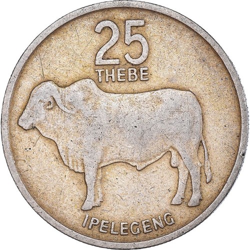 Batswana 25 Thebe Coin | Zebu | 1976 - 1989 | eBay