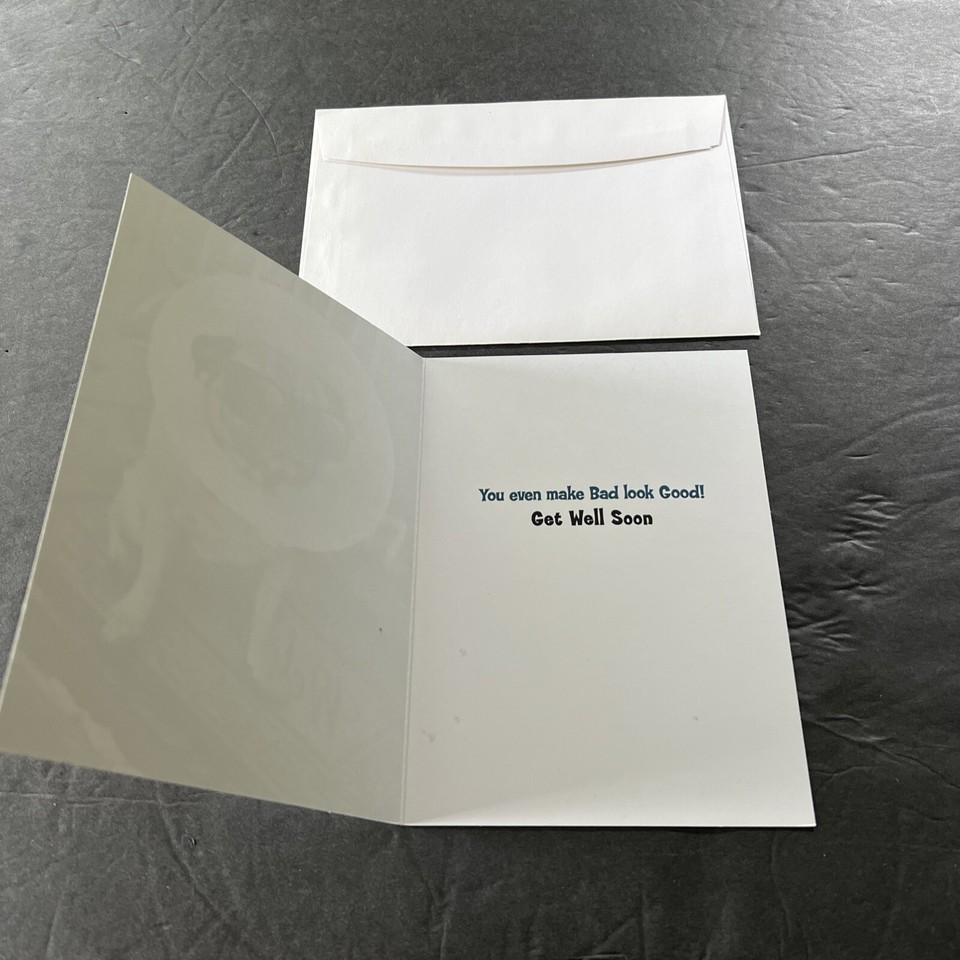 Avanti Press You Make Bad Look Good Funny Pug Get Well Soon Card | eBay