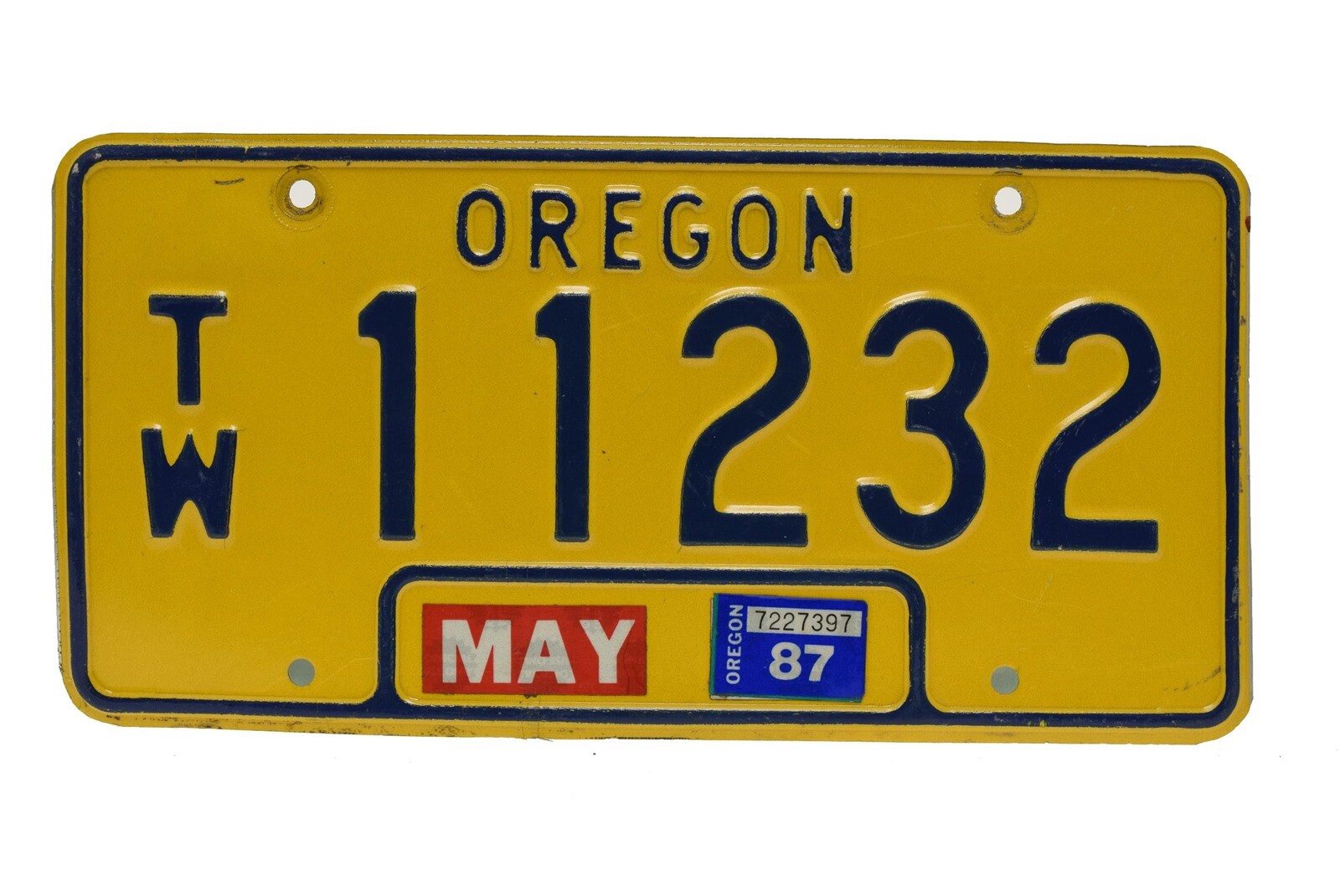 Oregon License Plate Tow Truck TW 11232 | eBay
