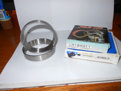 2 (TWO) LM104911 TAPERED ROLLER BEARING CUPS= $17.98 = $8.99 EACH= FREE ...