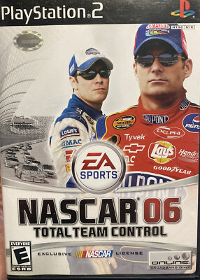 Nascar 06 Total Team Control PS2 Case & MANUAL Only NO GAME PlayStation ...