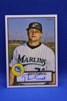 2007 Topps '52 Signatures AUTO #BC Brett Carroll - Florida Marlins | eBay