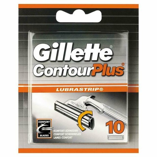 Gillette Contour Plus Razor Blades 10 Pieces for sale online | eBay