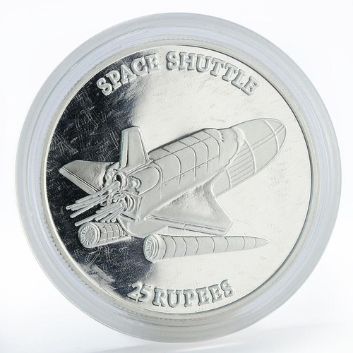 Seychelles 25 rupees Space Shuttle proof silver coin 1993 | eBay