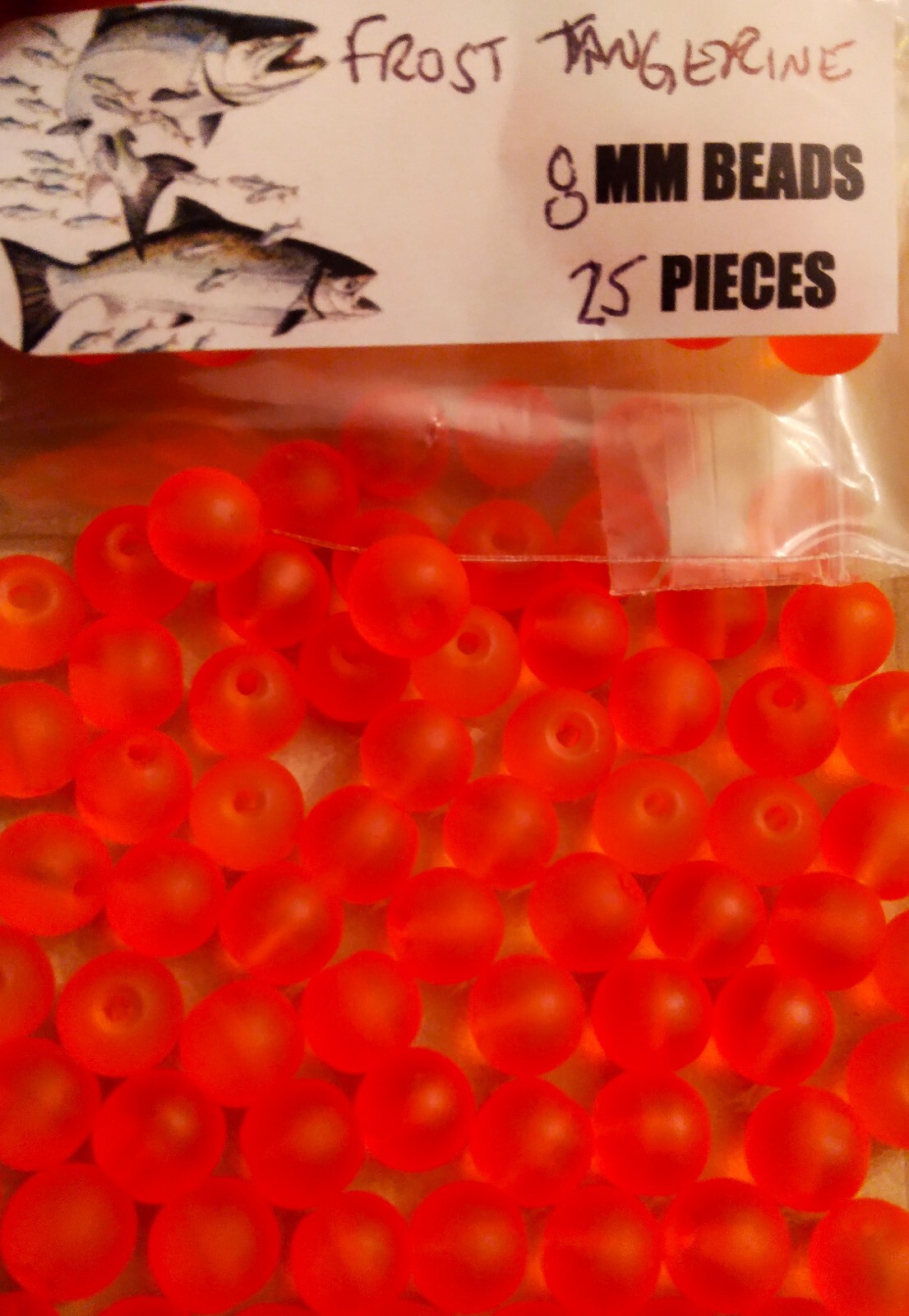 UV Fishing Premium Trout/Salmon/Steelhead Beads 8mm 25ct frost ...