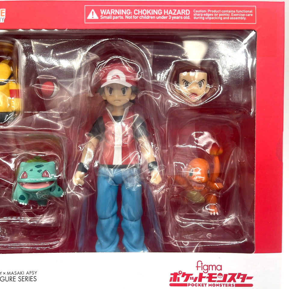 Max Factory figma Pokemon Red Trainer No.356 Pocket Monster Action ...
