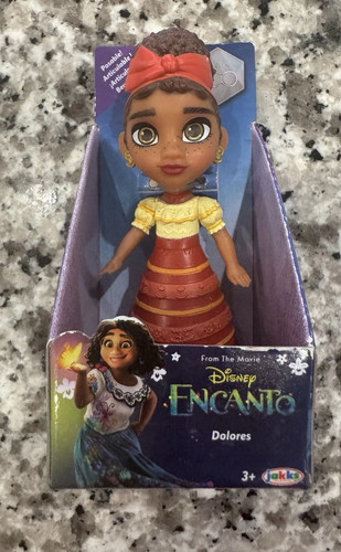Jakks Disney Princess DOLORES ENCANTO MINI Toddler Doll Figure Toy 3.5 ...