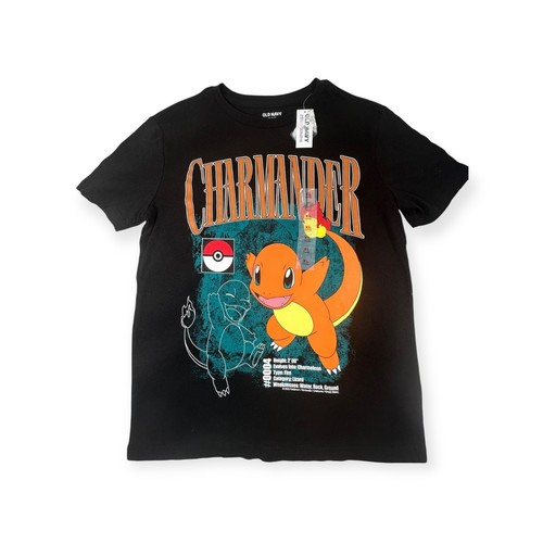 Old Navy Pokemon Charmander Graphic T-Shirt Short Sleeve Black XL | eBay