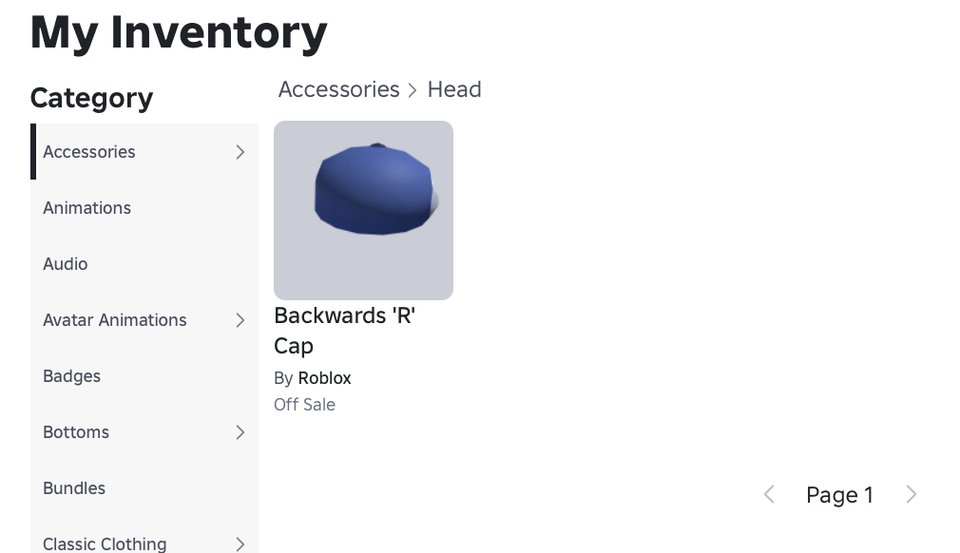 2009 ROBLOX USER + RARE OFFSALES/EVENT ITEMS | eBay