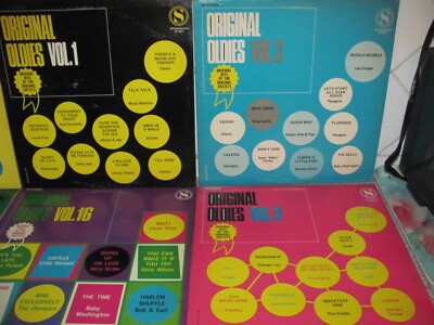 LOT ORGINAL OLDIES VOL 1,3,9,10,14,16 OVER 60 R&B ROCKNROLL SPRINGBOAR ...