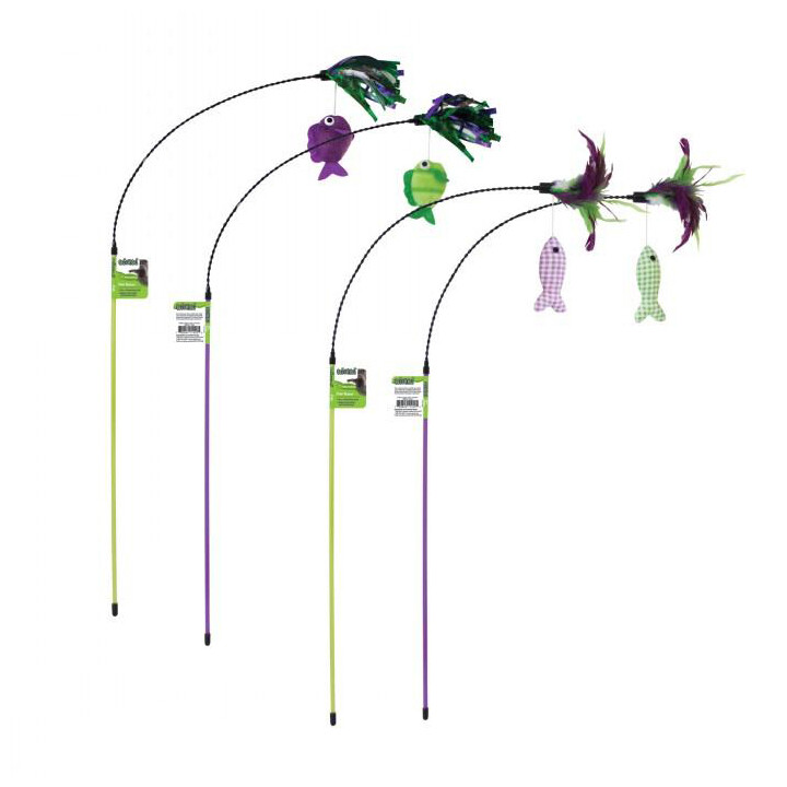 GO CAT GO TEASER WANDS FISH ASSORTED EACH