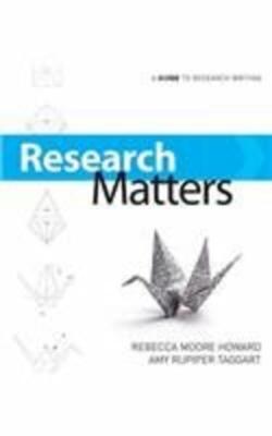 Research Matters (Research Matters A Guide To Research Writing ...