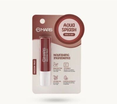 MARS Aqua Splash Tinted Lip Balm Enriched with Shea Butter, Jojoba Oil ...