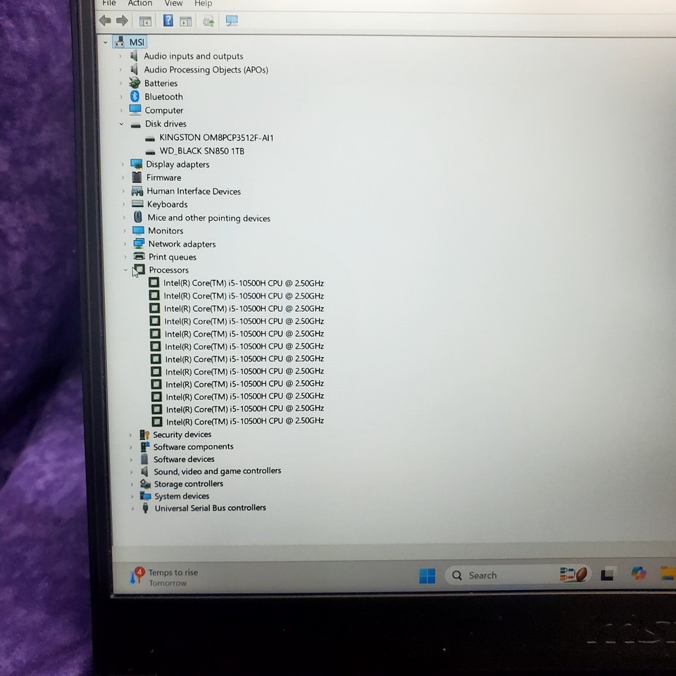 💥MINT💥MSI MS-16W2 GF65 THIN 10UE i5 15.6' 24GB RAM 1TB SSD 💥UPGRADED ...