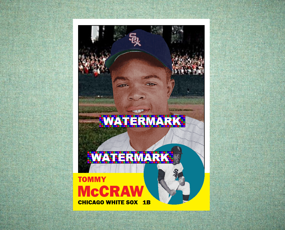 Tommy McCraw Chicago White Sox 1963 Style Custom Baseball Art Card | eBay