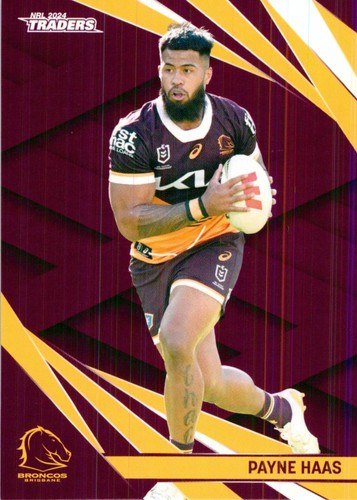 2024 Brisbane Broncos NRL TLA Traders Card - Payne Haas | eBay