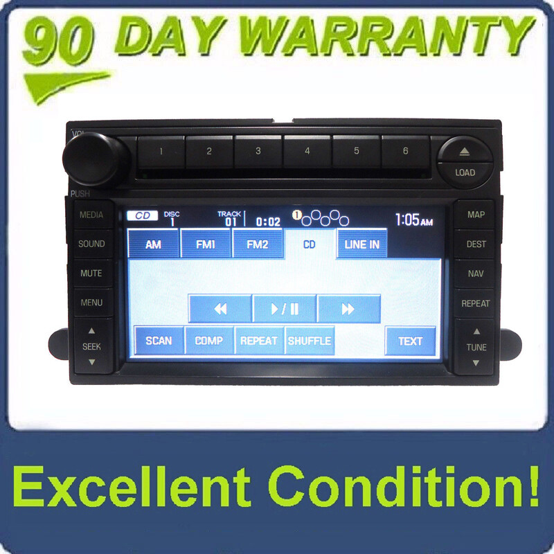 FORD F250 F350 F450 Navigation GPS Radio Stereo 6 Disc Changer AUX MP3 ...