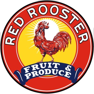 Red Rooster Fruit & Produce NEW Sign 14" Dia. Round USA STEEL | eBay