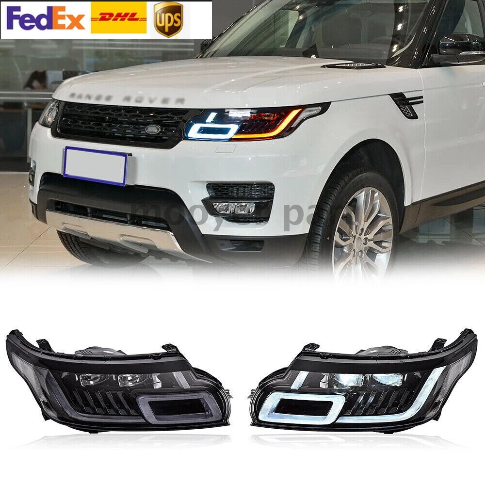 Left & Right LED Headlight Assembly For Land Rover Range Rover Sport ...