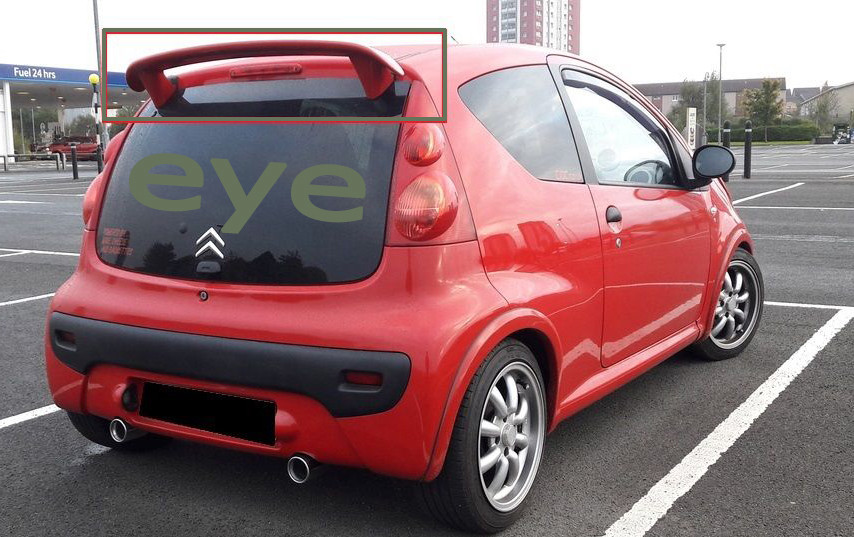 PEUGEOT 107 CITROEN C1 REAR ROOF SPOILER X-LINE LOOK | eBay UK