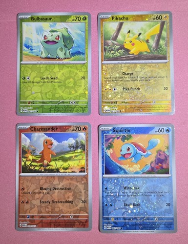 Costco 151 Mini Tin Promo Cards - 4× Cosmo Reverse Pokemon Holo Card ...