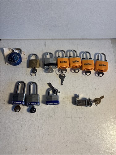 Lot Of 11 padlocks And Others All Working | eBay