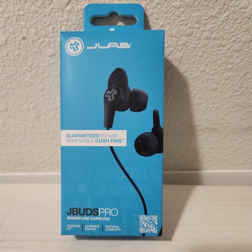 JLab JBuds Pro Signature Earbuds Black Universal Mic, Custom Fit w/Cush ...