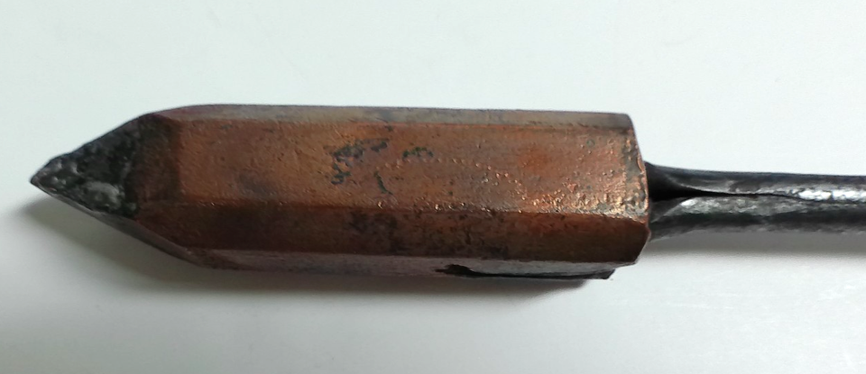 Vintage No 2 Copper Soldering Iron The Electric Materials CO North East ...